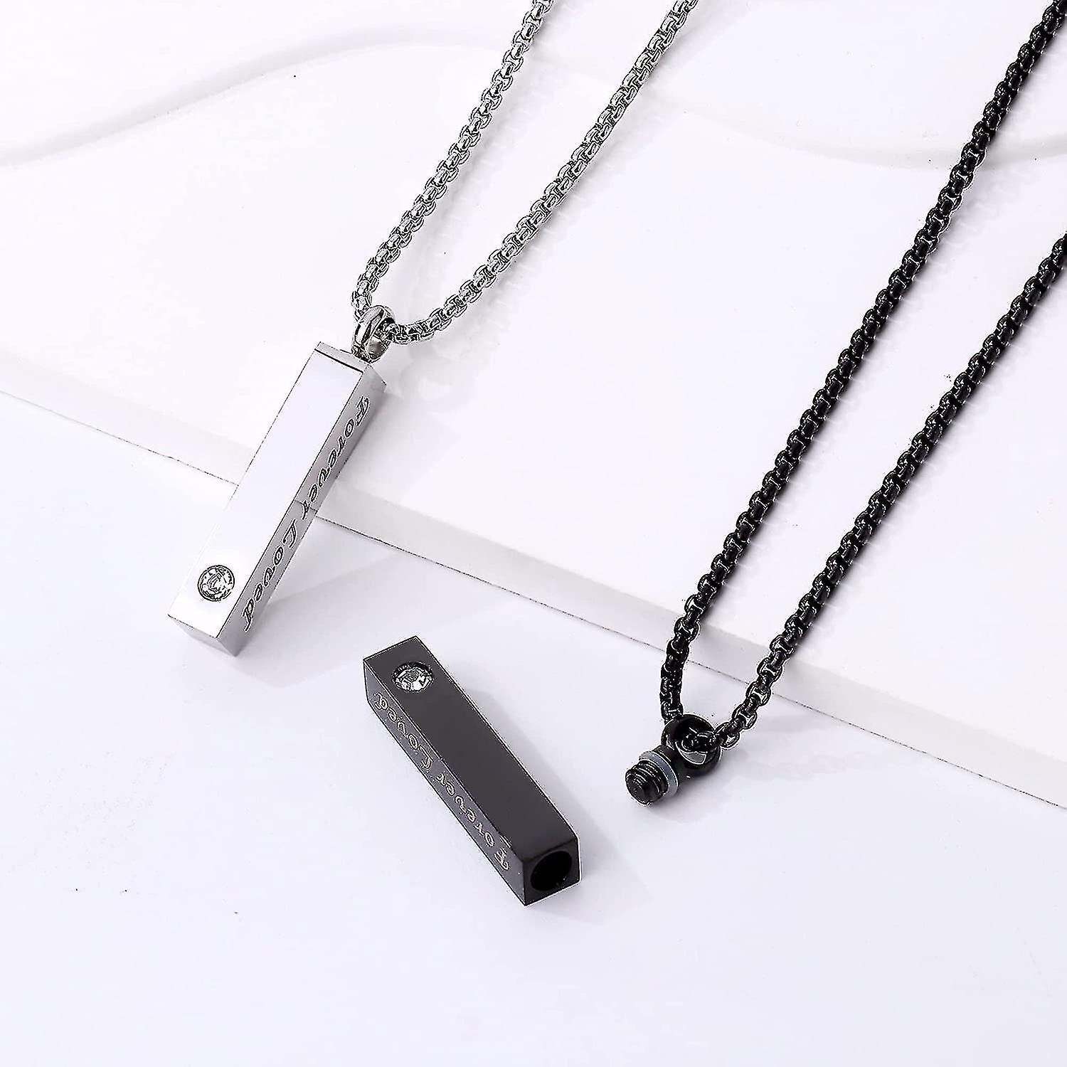 Urn Necklace For Ashes Mens Chain Necklace Urn Pendants For Ashes ...