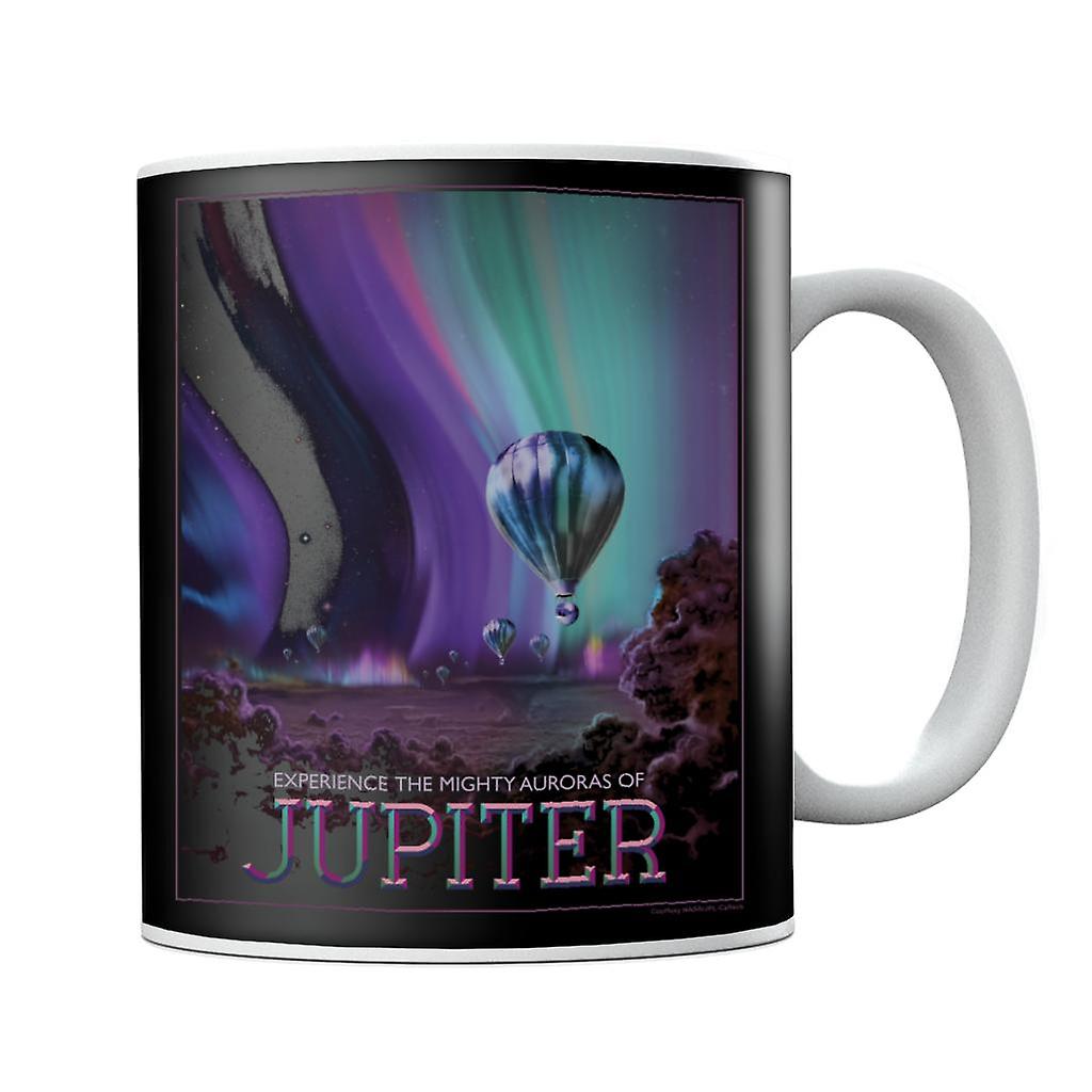 NASA Auroras Of Jupiter Interplanetary Travel Poster Mug | Fruugo US