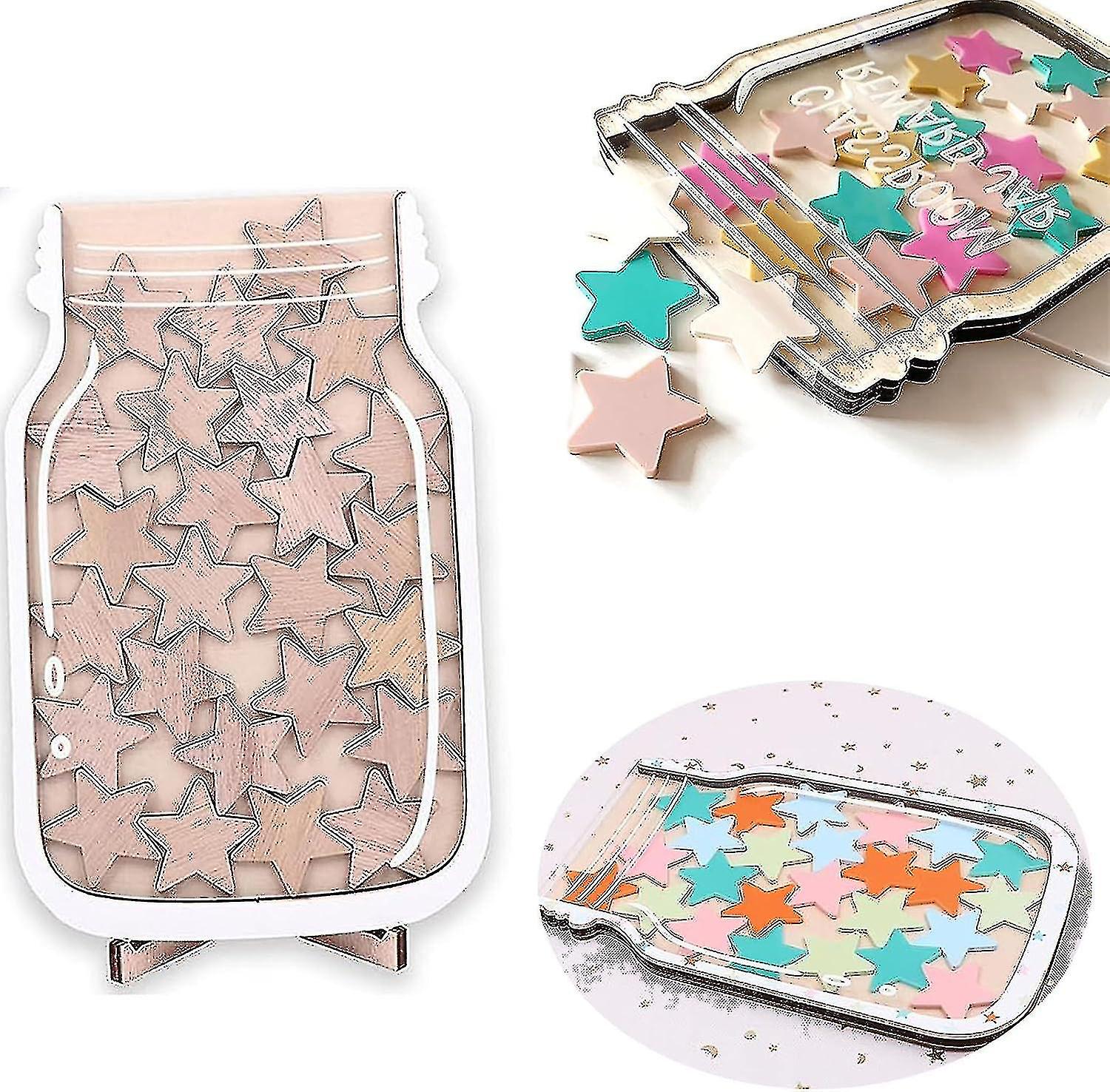 Star Reward Jar For Kids, Incentive Jar, Personalized Stars Reward ...