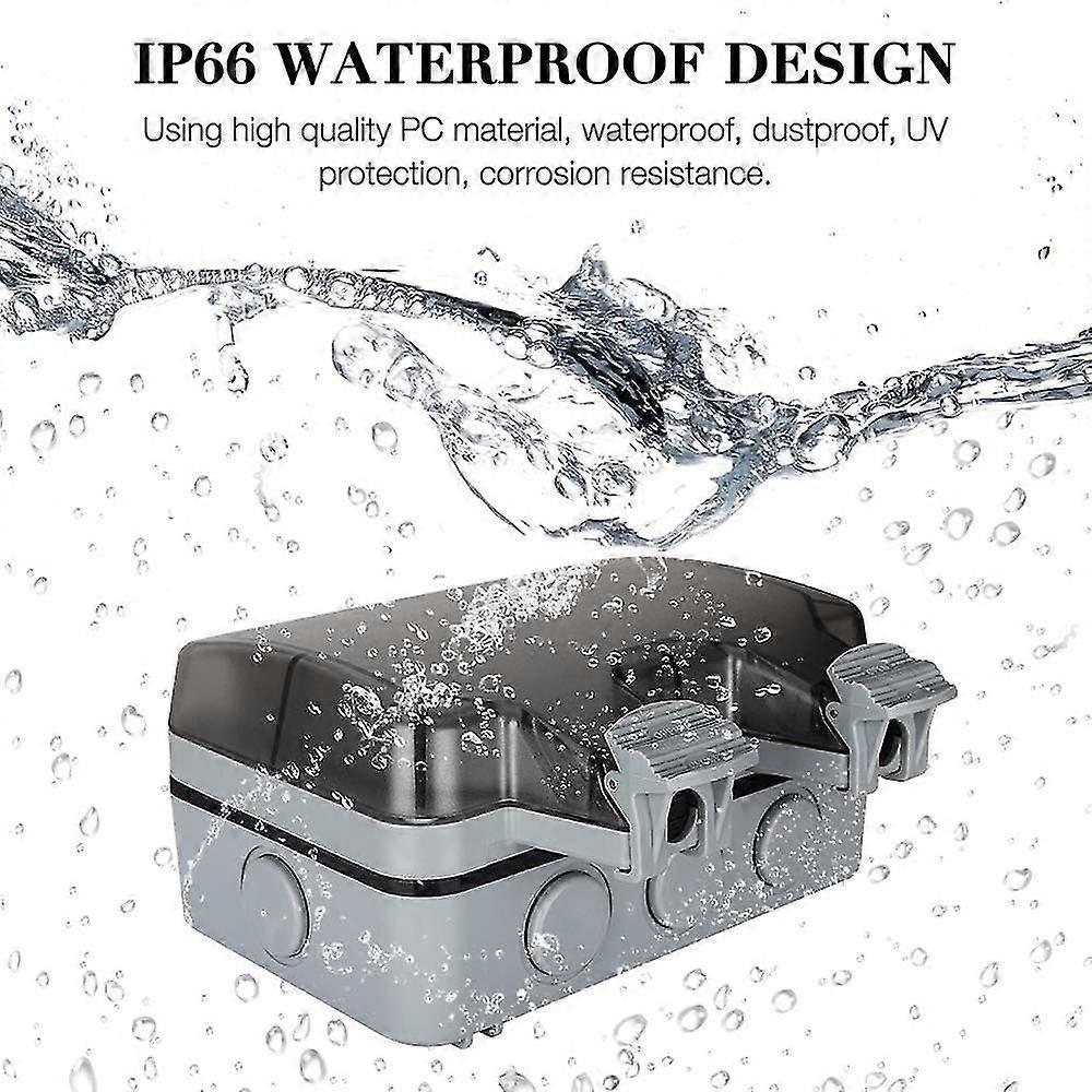 Outdoor socket outlet IP66 weatherproof for outdoor use wall socket ...