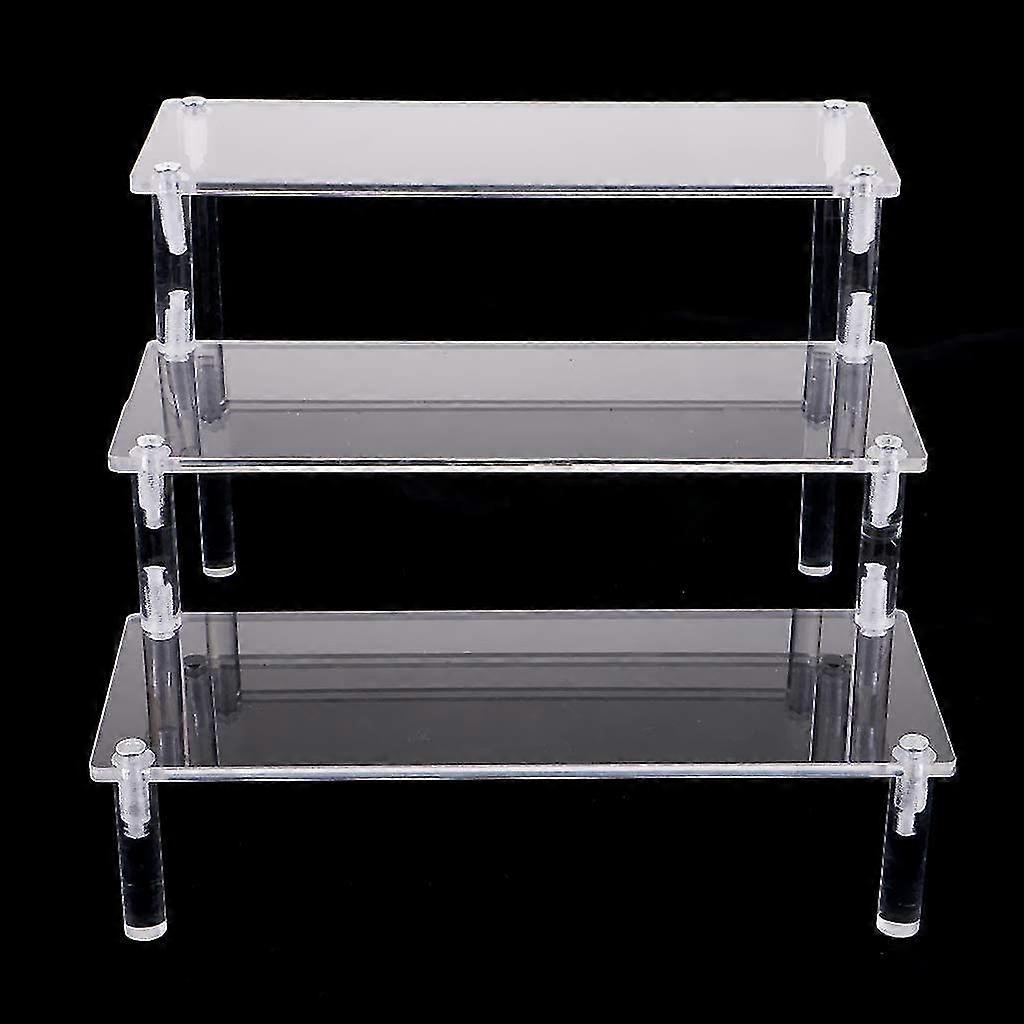 Clear Acrylic Display Stand, 3 Tier Clear Stair Shelf, Collection ...