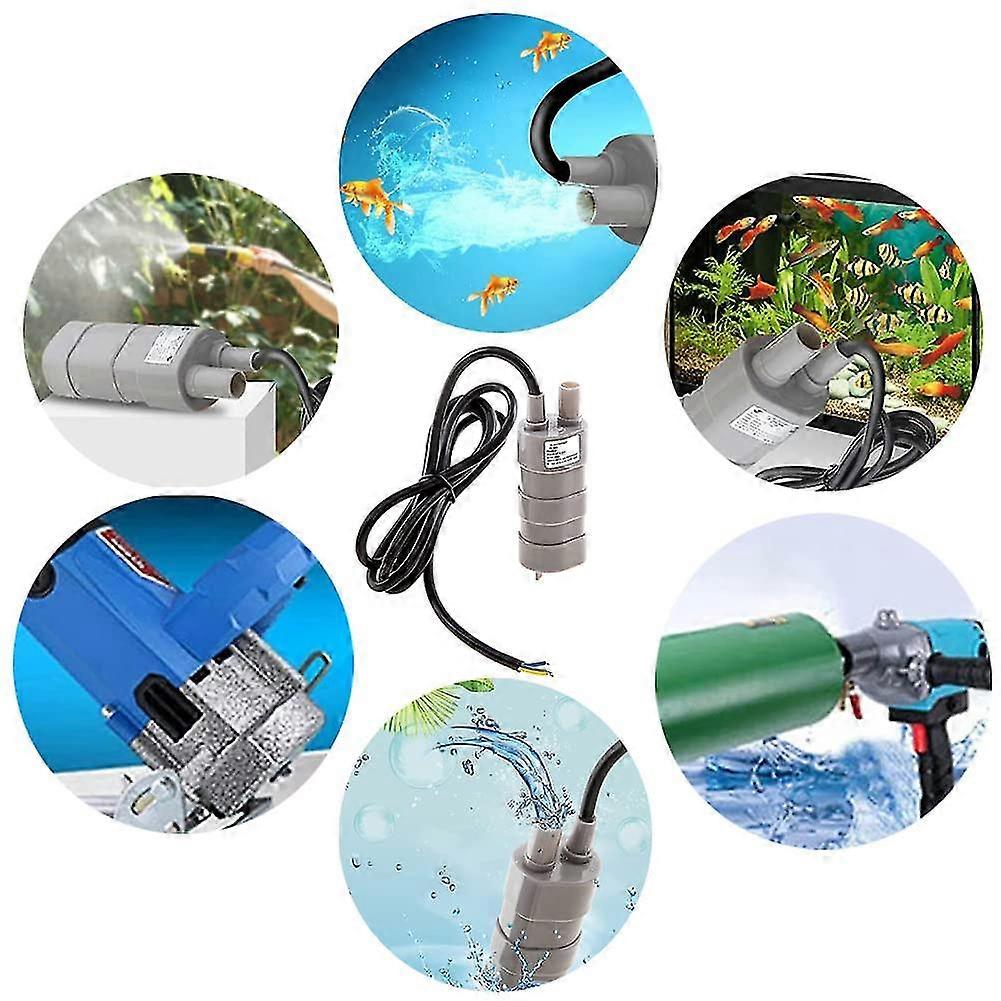 Submersible Water Pump, 12v Submersible Pump,600l/h Mini Electric Water ...