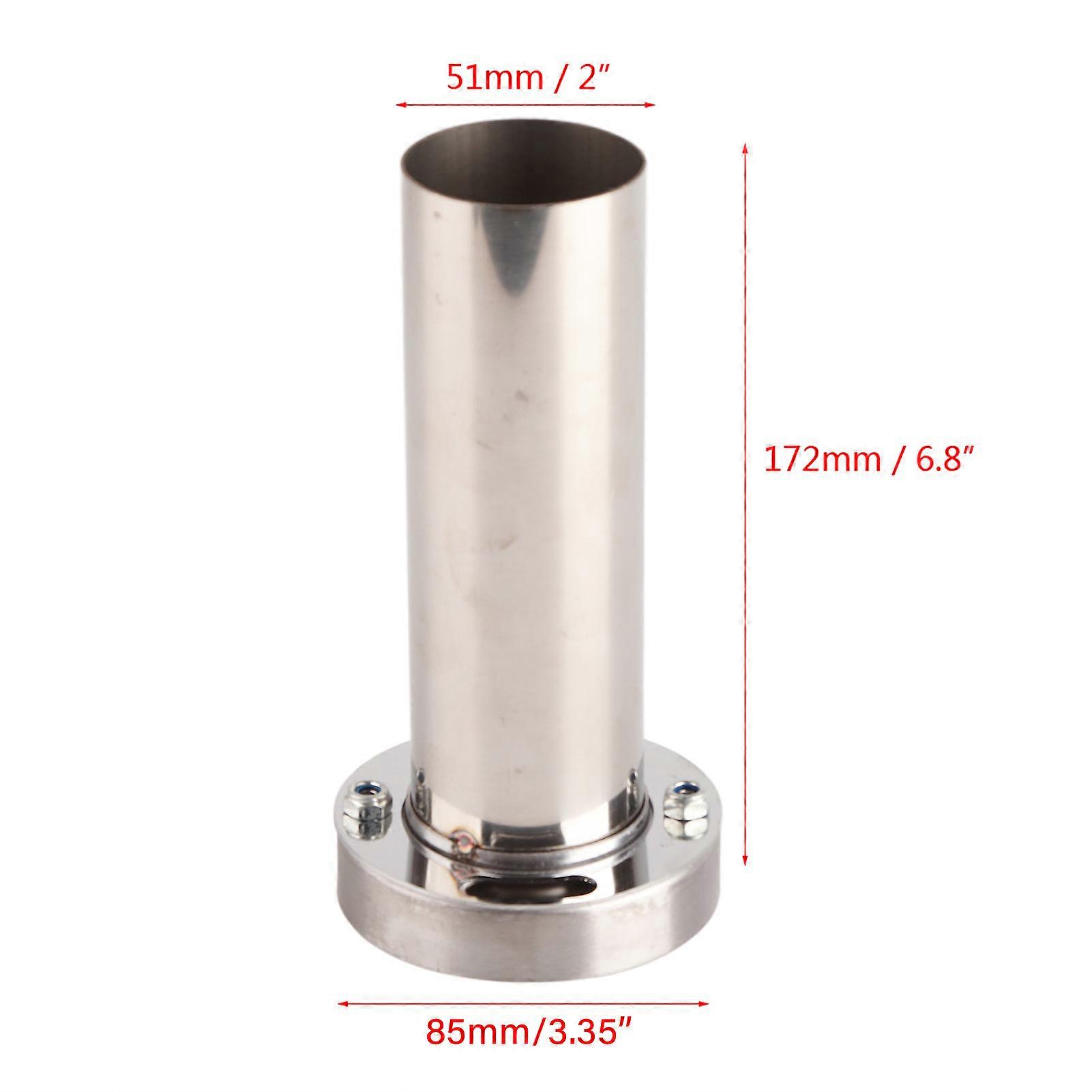 Universal Adjustable 85mm Round Exhaust Muffler Tip Removable Sound ...