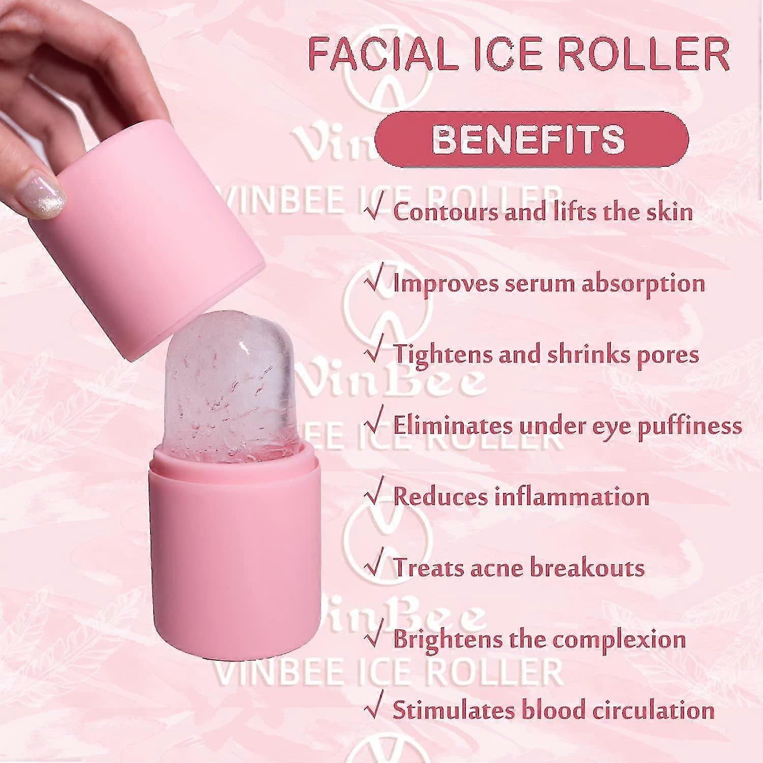 Ice Facial Roller For Face & Eyes Beauty Cube Globe Mould Pack Ball, Gua Sha Massage Ice Eye ...