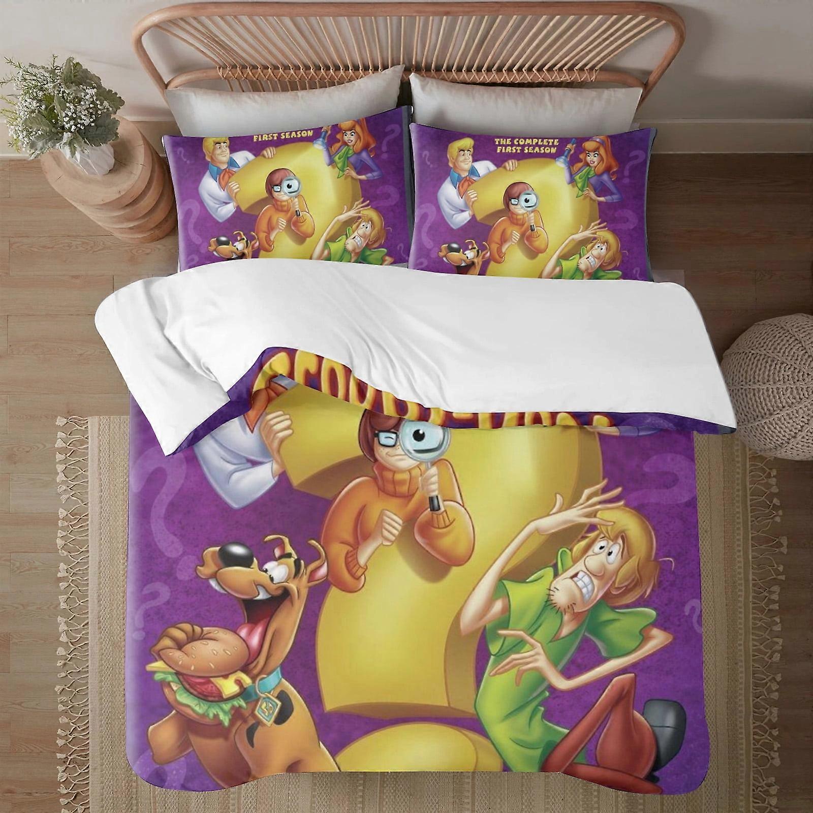 v6314 Bed Sheets Bedding Scooby-Doo 3-Piece Bedding Set1 Quilt Cover +2 ...