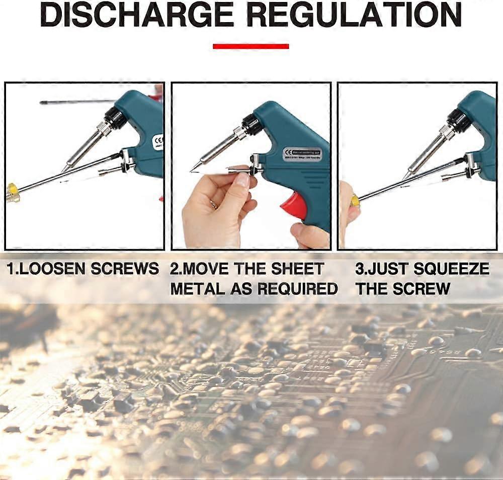 Automatic Soldering Gun, 60W solder gun, Ceramic PTC heating core Hand ...