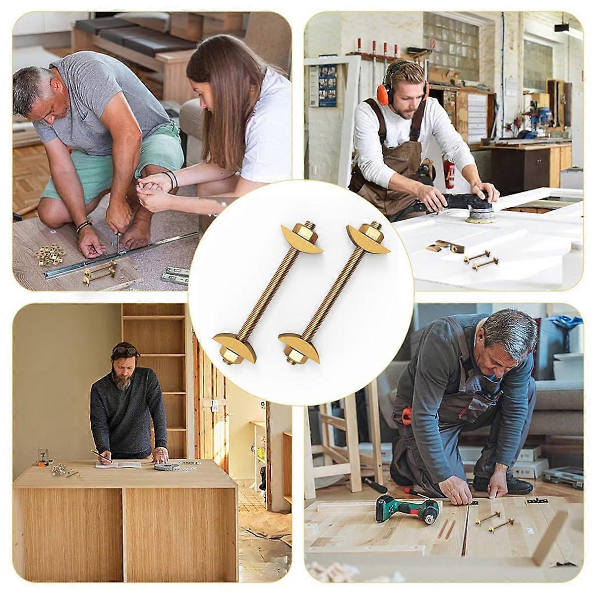 Countertop Connector Bolts, M8x100mm Countertop Joint Fasteners ...