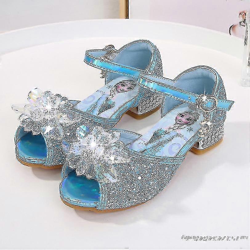 Girls Sandals Frozen 2 Elsa Princess Shoes Little Girls Crystal Shoes ...