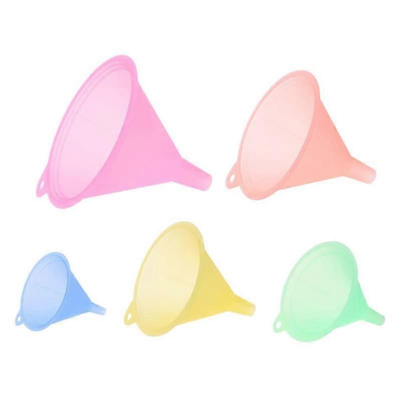 5 Color Funnel, 5 Sizes, Kitchen Plastic Funnel, Candy Color Funnel ...