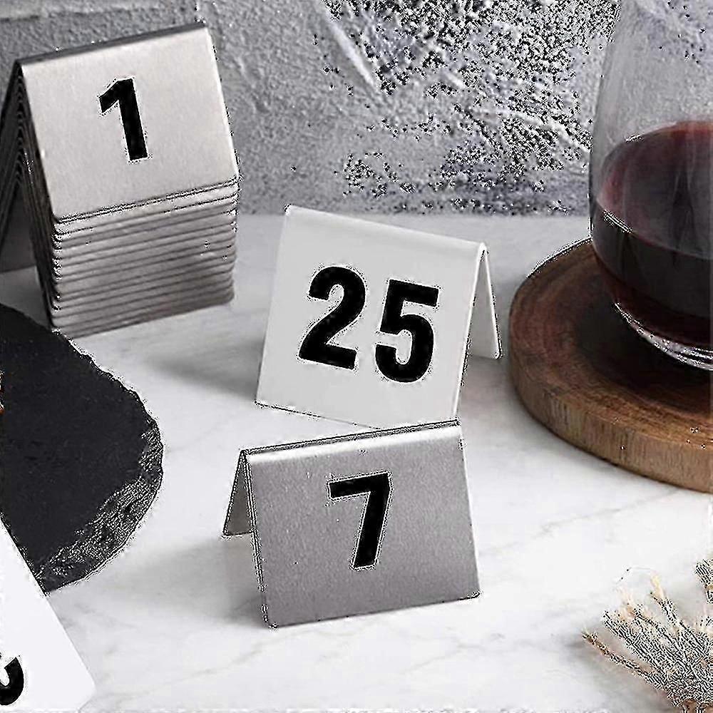 25 Pcs Stainless Steel Table Numbers Stable Base Multipurpose Number ...