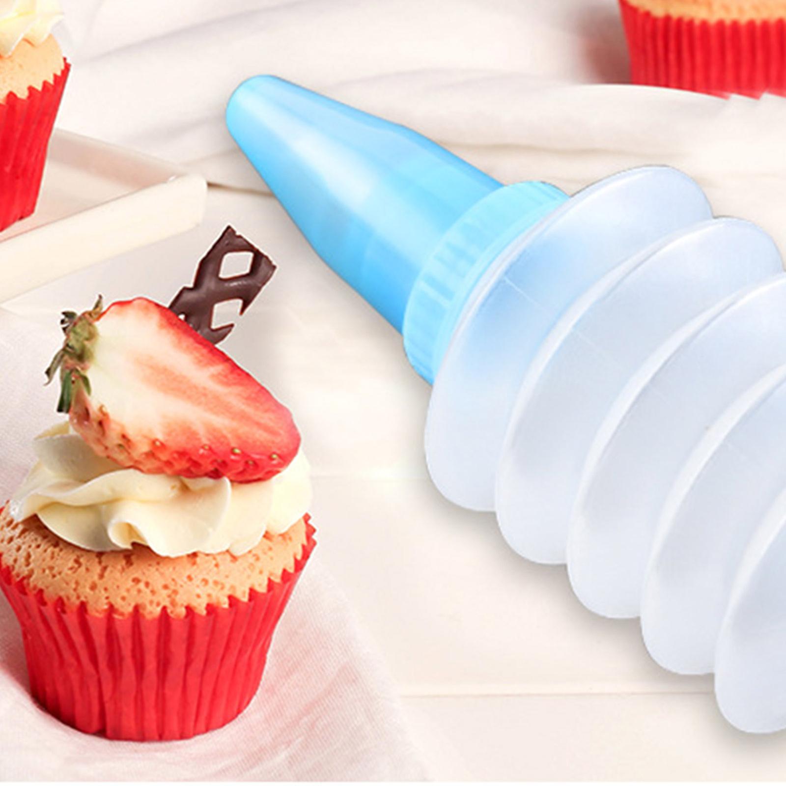 For Bakery Icing Piping Sauce Bottle And Nozzle Cake Cupcake Decoration ...
