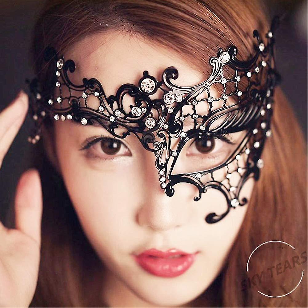 Masquerade Ball Masks Princess Black Masquerade Mask For Women | Fruugo UK
