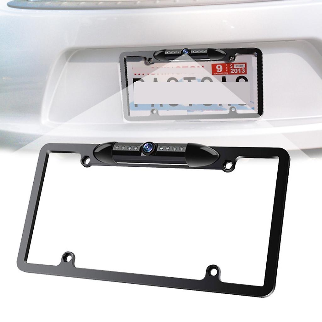 Night Vision Ir Rearview Monitor License Plate Frame Car Reverse Back ...