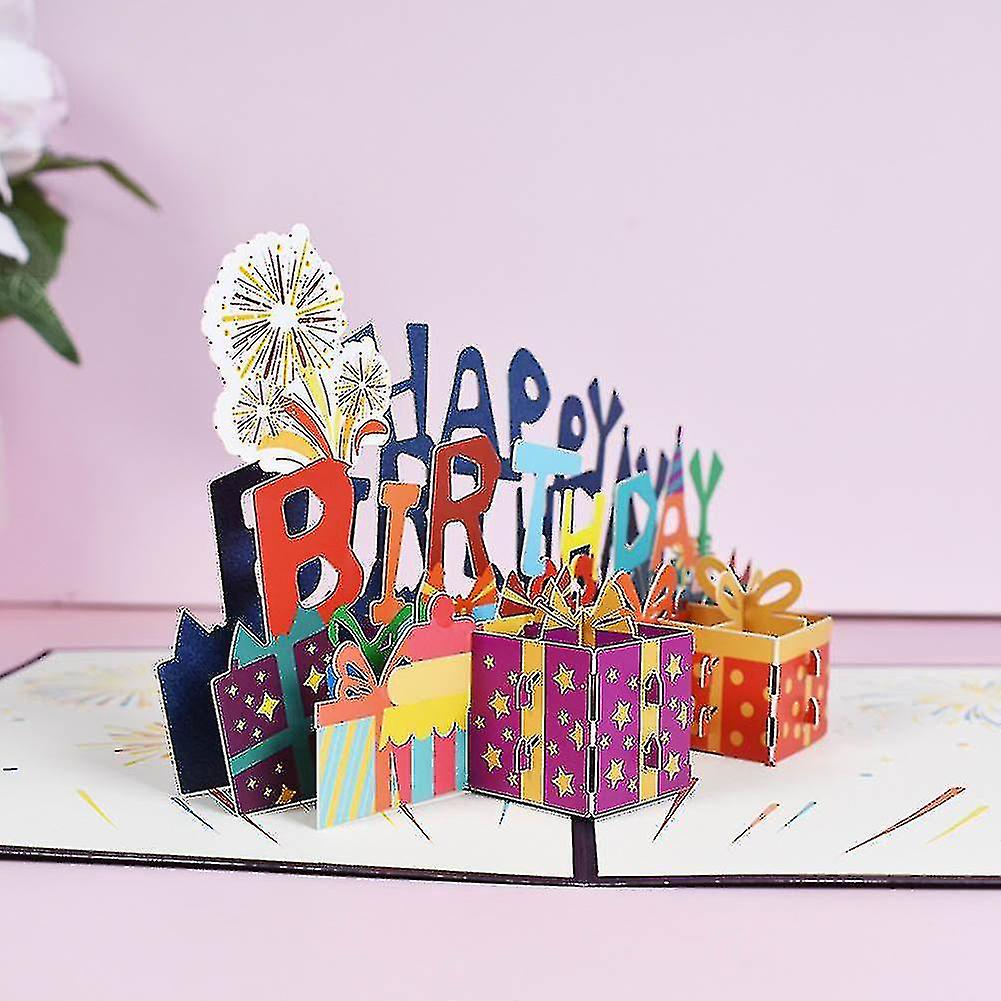 3d Pop-up Birthday Card, Happy Birthday To You | Fruugo NO