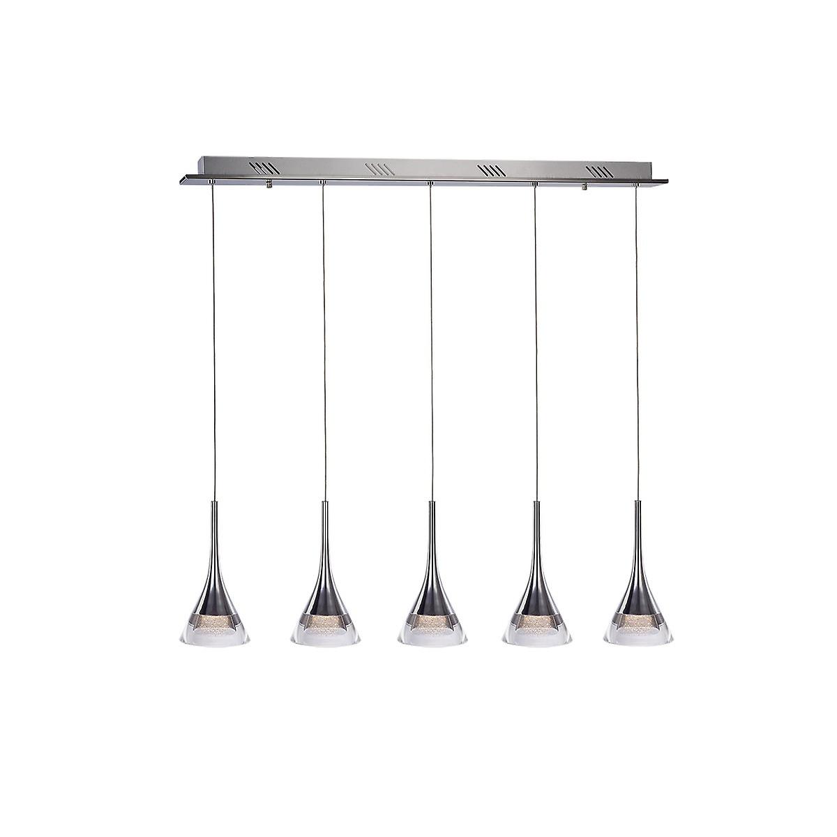 Illuminati Jewel 5 LED Pendant Light Bar LED Pendant Dimmable 3000K ...