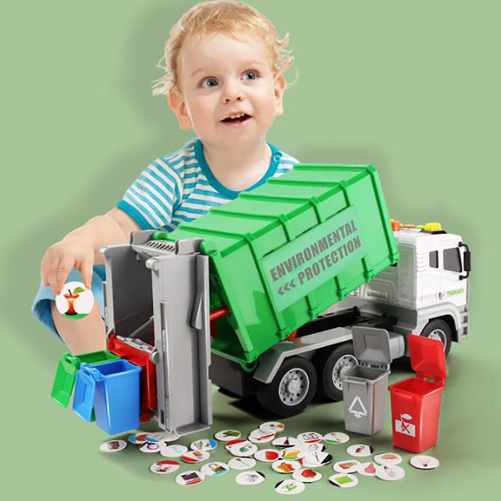 Toys Garbage Truck Friction-powered - Large Size Truck For Learning ...