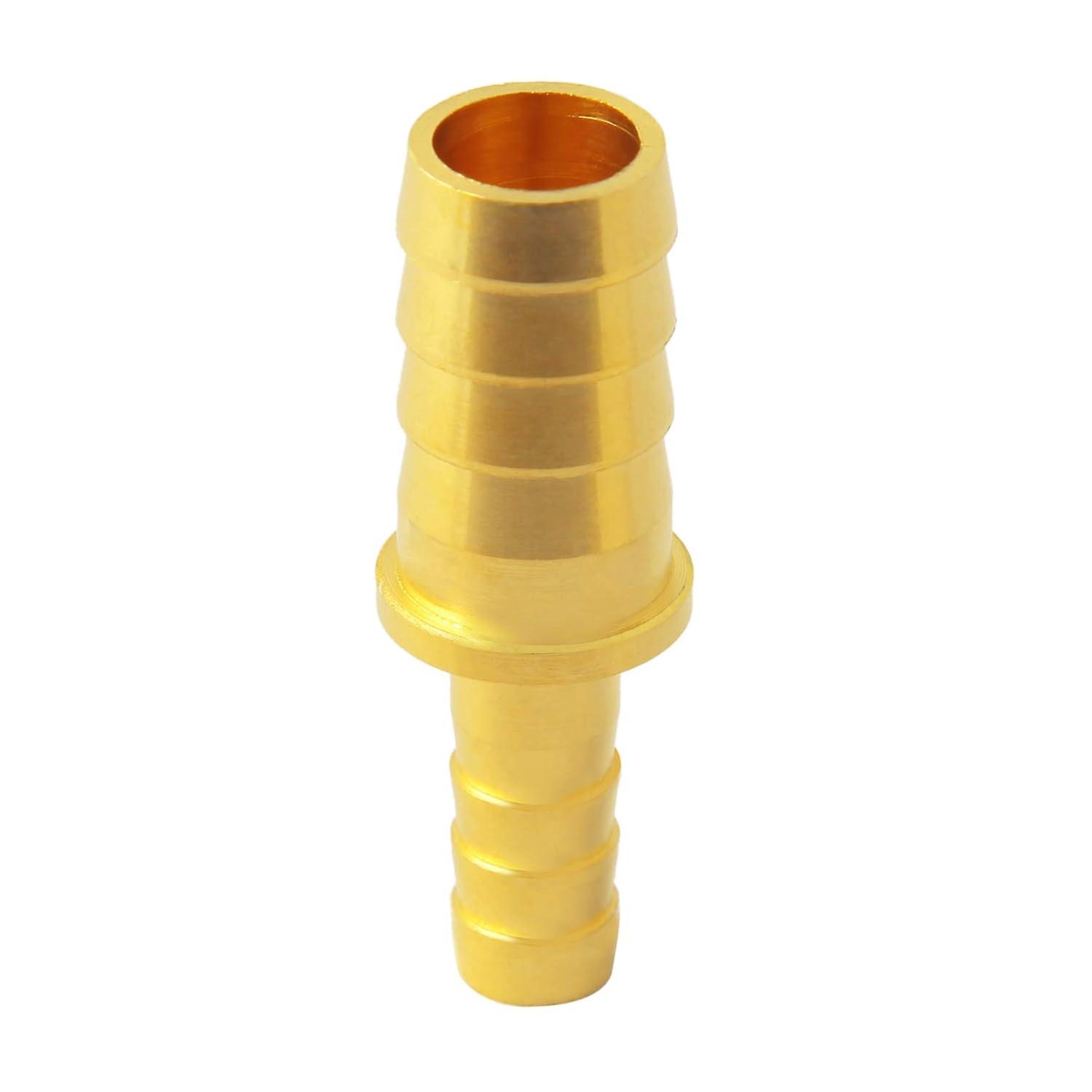 Brass Hose Barb Reducer (1/4 To 1/8") - Reducing Barbed Hose Coupler ...