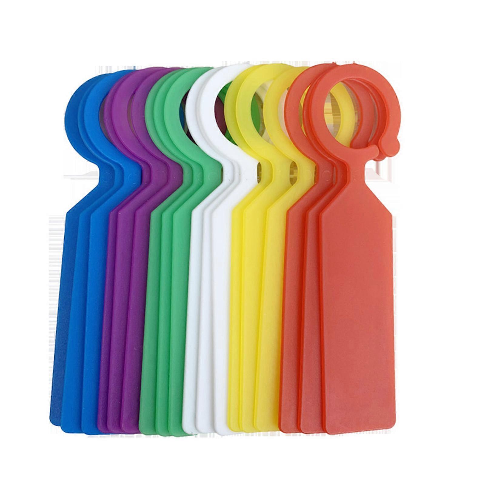 Plastic Hanging Label Ring 100 Pcs Plant Tags Garden Nursery Pot Marker ...