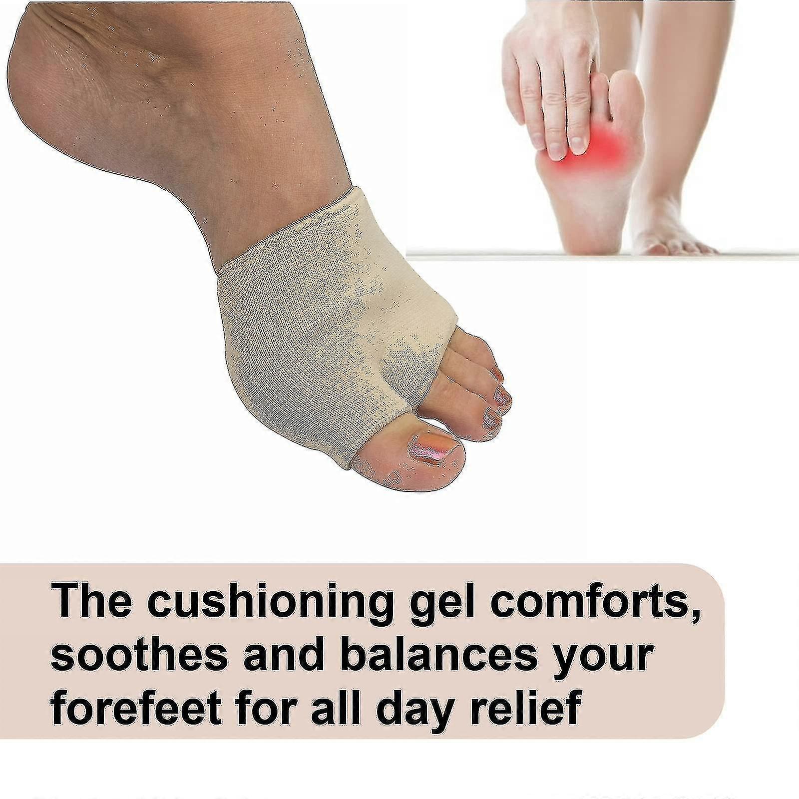 Metatarsal Gel Protector Cushion Pads - Relieve Ball Of Foot Pain ...