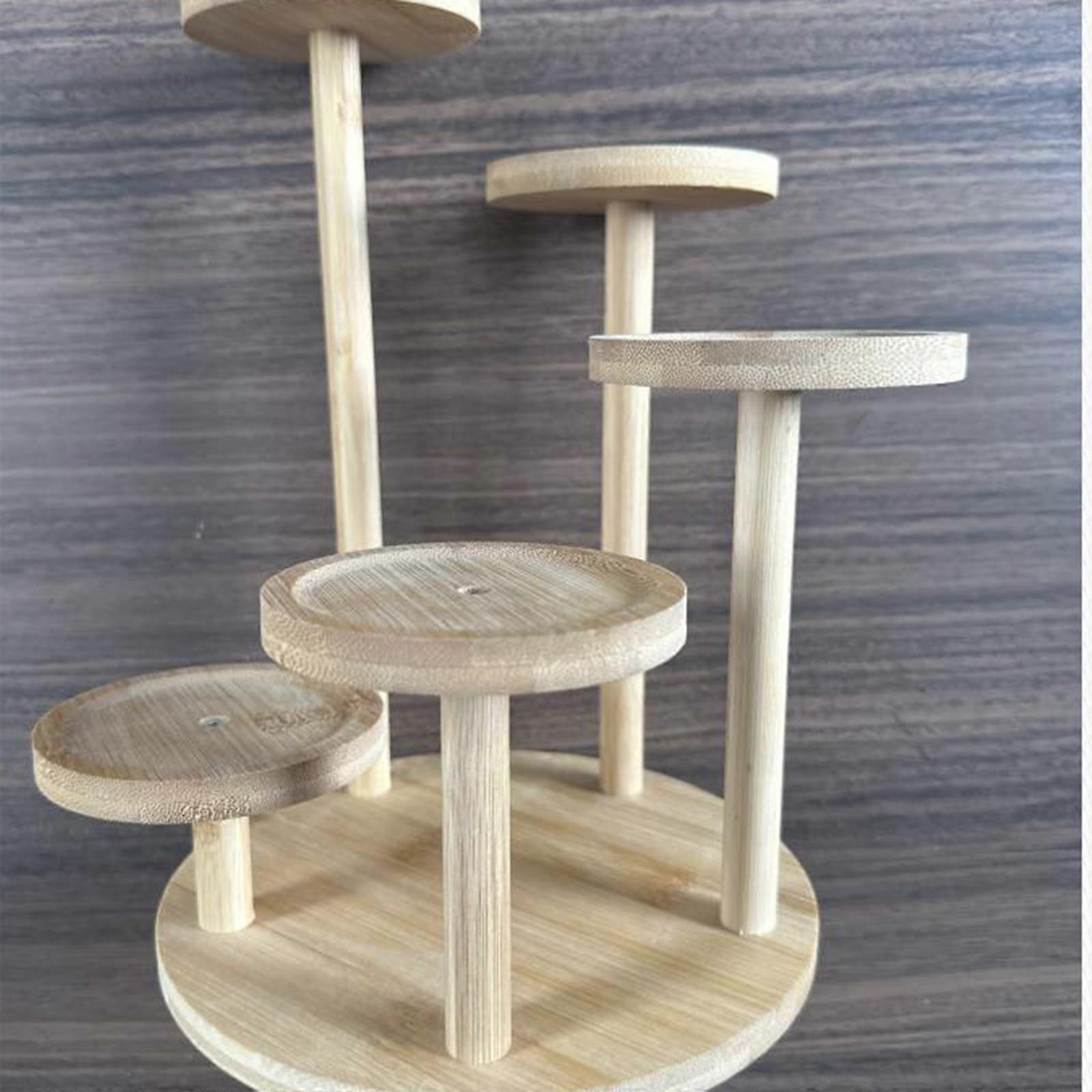 Wooden Tabletop Plant Stand Small Tiered Plant Stand for Home Office ...