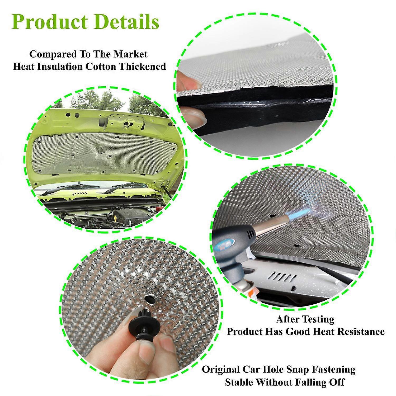Sound Heat Insulation Cotton Car Engine Hood Heat Insulation Sound ...