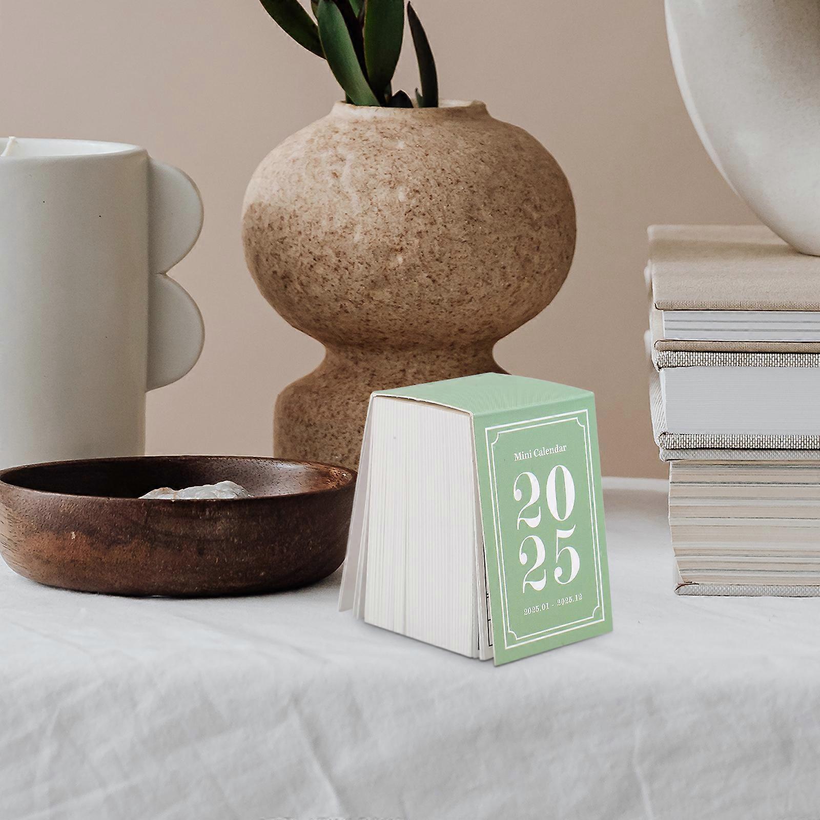 1pcs 2025 Home Desk Calendar Tearable Office Desk Calendar Vintage Time ...