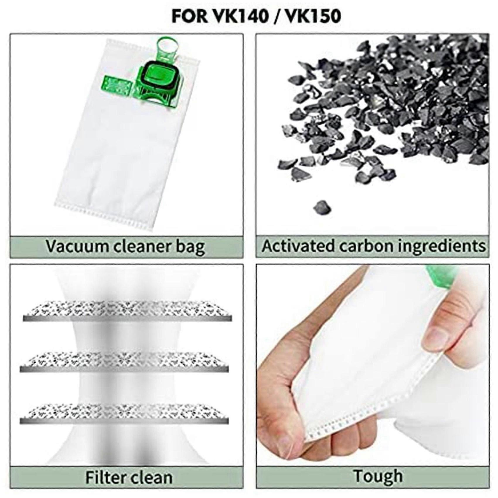 For Kobold Vacuum Cleaner Bag Kit Compatible for Vorwerk Kobold VK140 ...