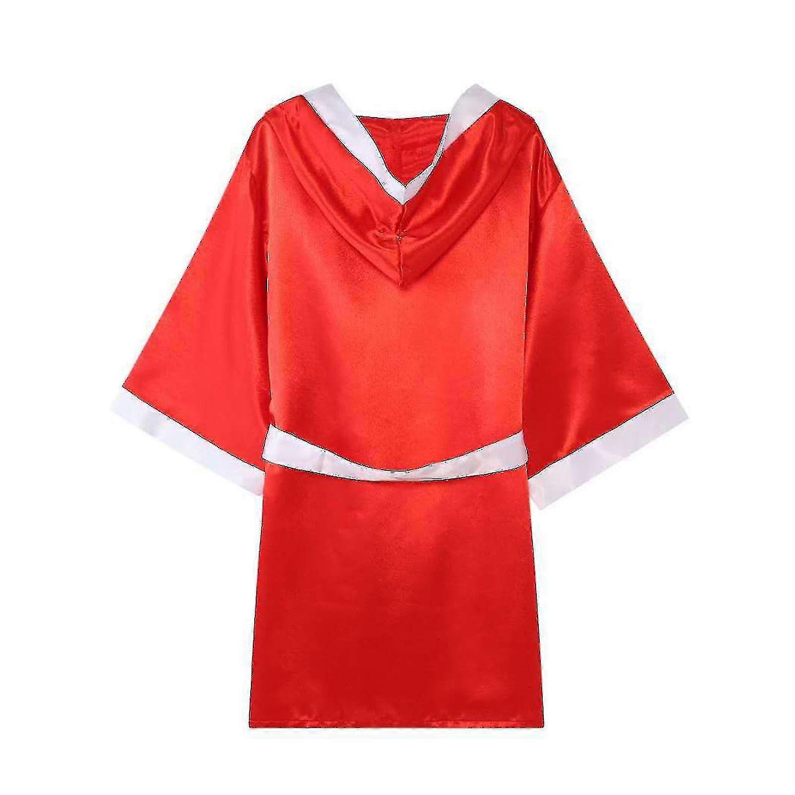 Unisex Belt Competition Training Boxing Robe Kickboxing Gown Uniform ...