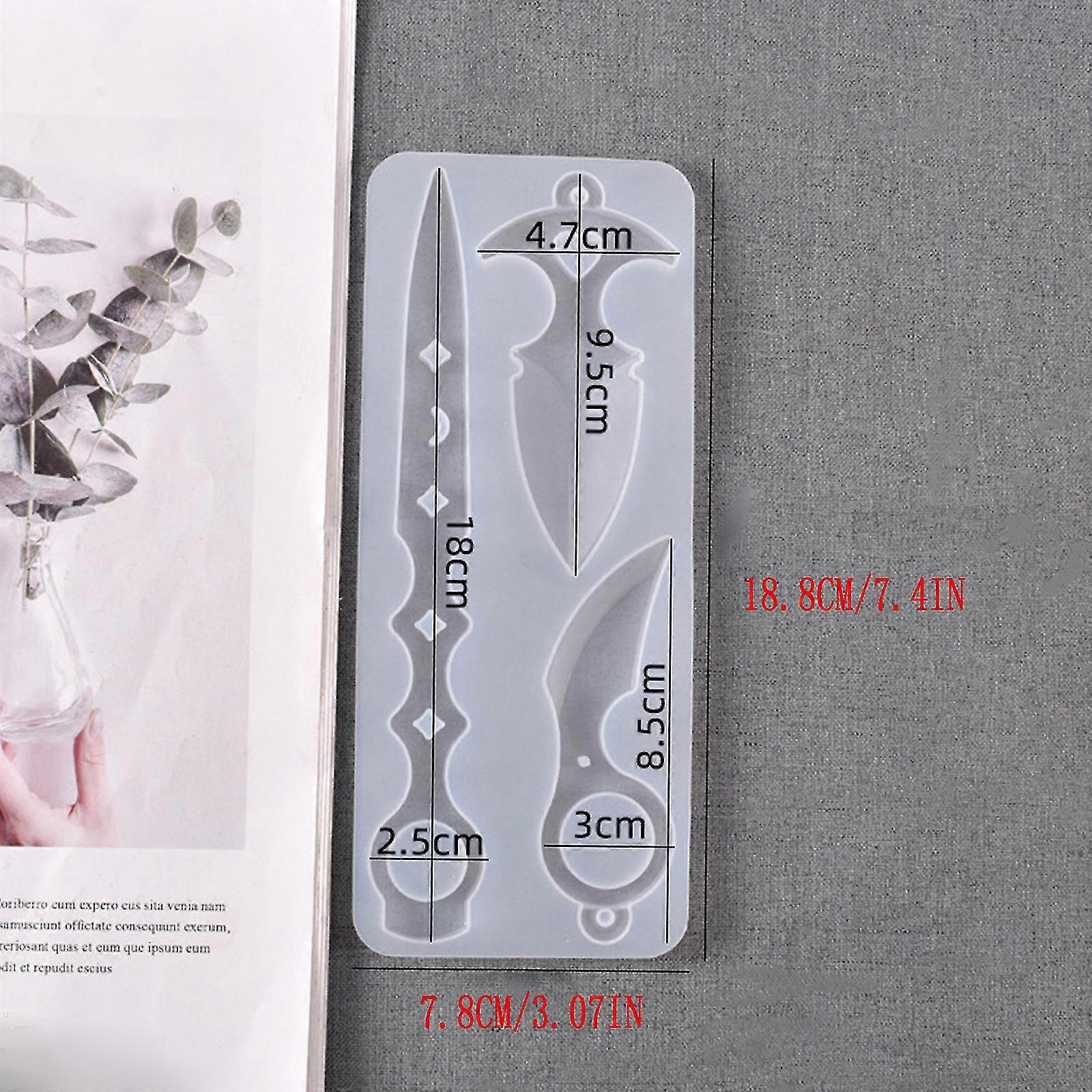 Diy Crystal Gel Mold Mold Sword Pendant Dart Jewelry Silicone Mold ...