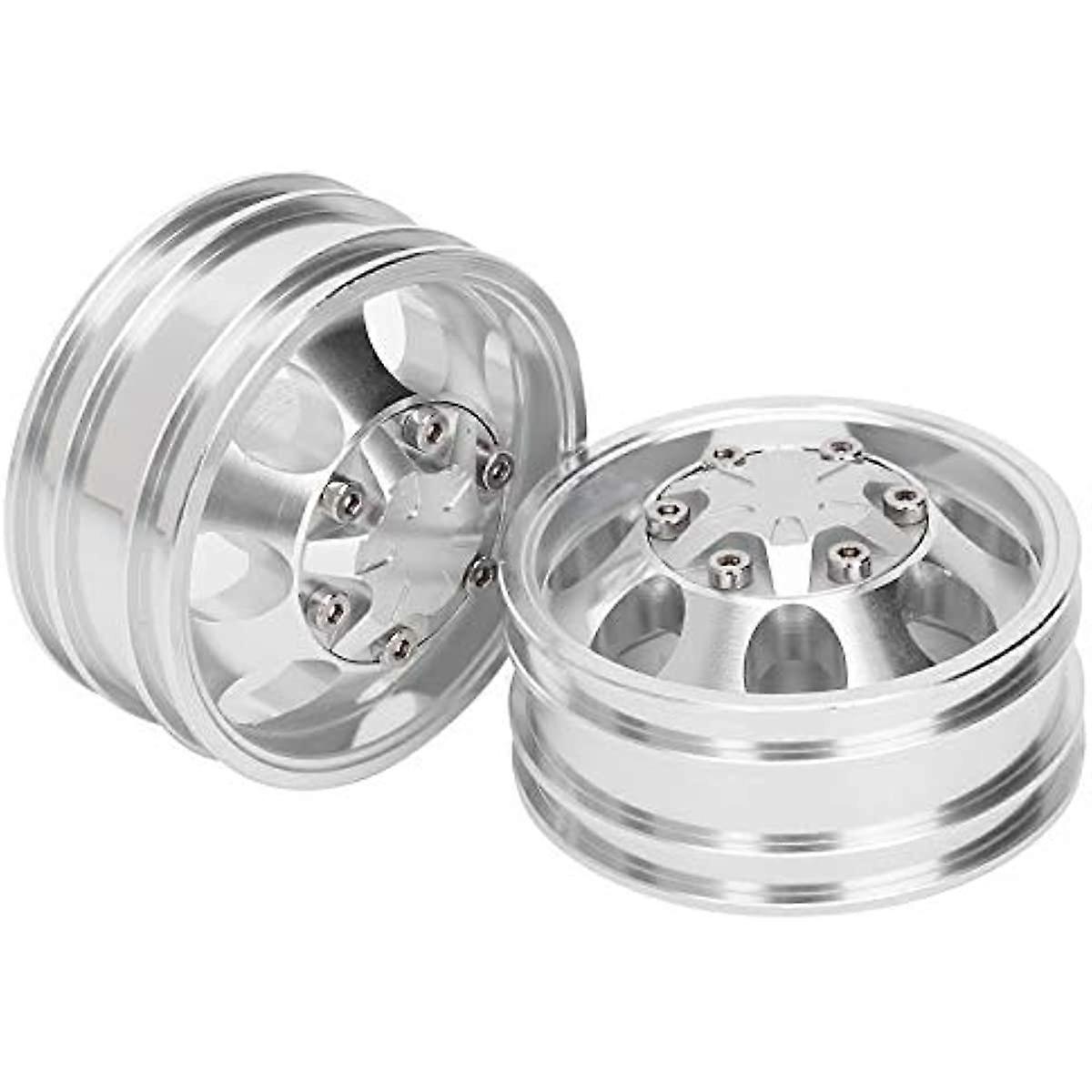 RiToEasysports 2Pcs RC RC Trailer Front Rear Wheels Rims Hubs RC Car ...