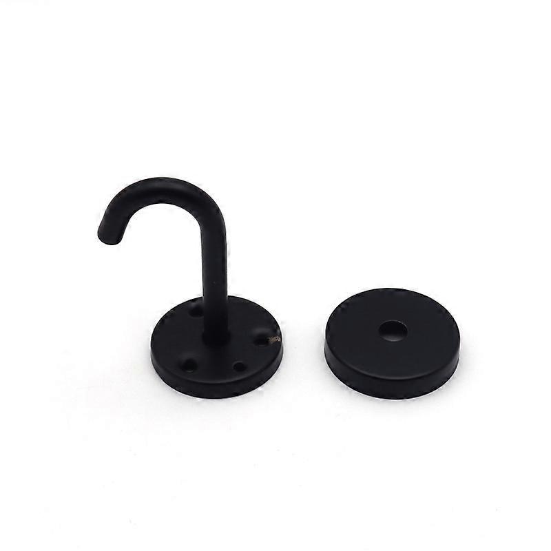 Black Edition 5.5cm Stainless Steel Screw Ceiling Hooks (Pack of 4 ...