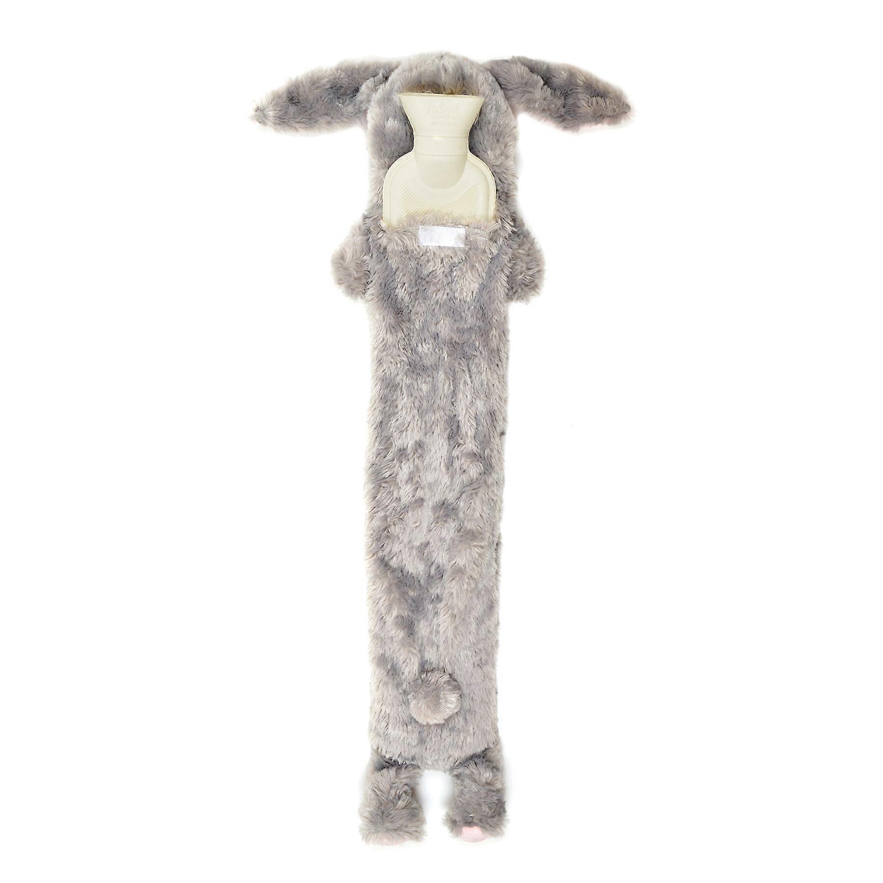 A2Z Hot Water Bottles 3D Animal Rabbit 2 Liter Long Fleece Cover Heat ...