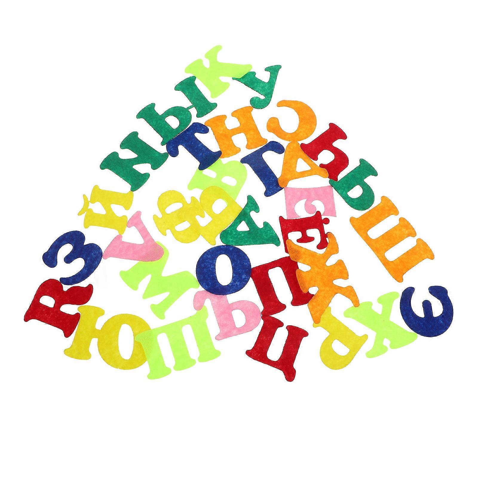 1 Set Russian Alphabet Felt Stickers For Kids Foam Letter Alphabet ...