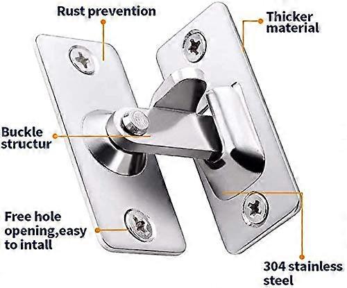 90 Degree Right Angle Door Lock, Small Bolt Lock, Internal Door Lock ...