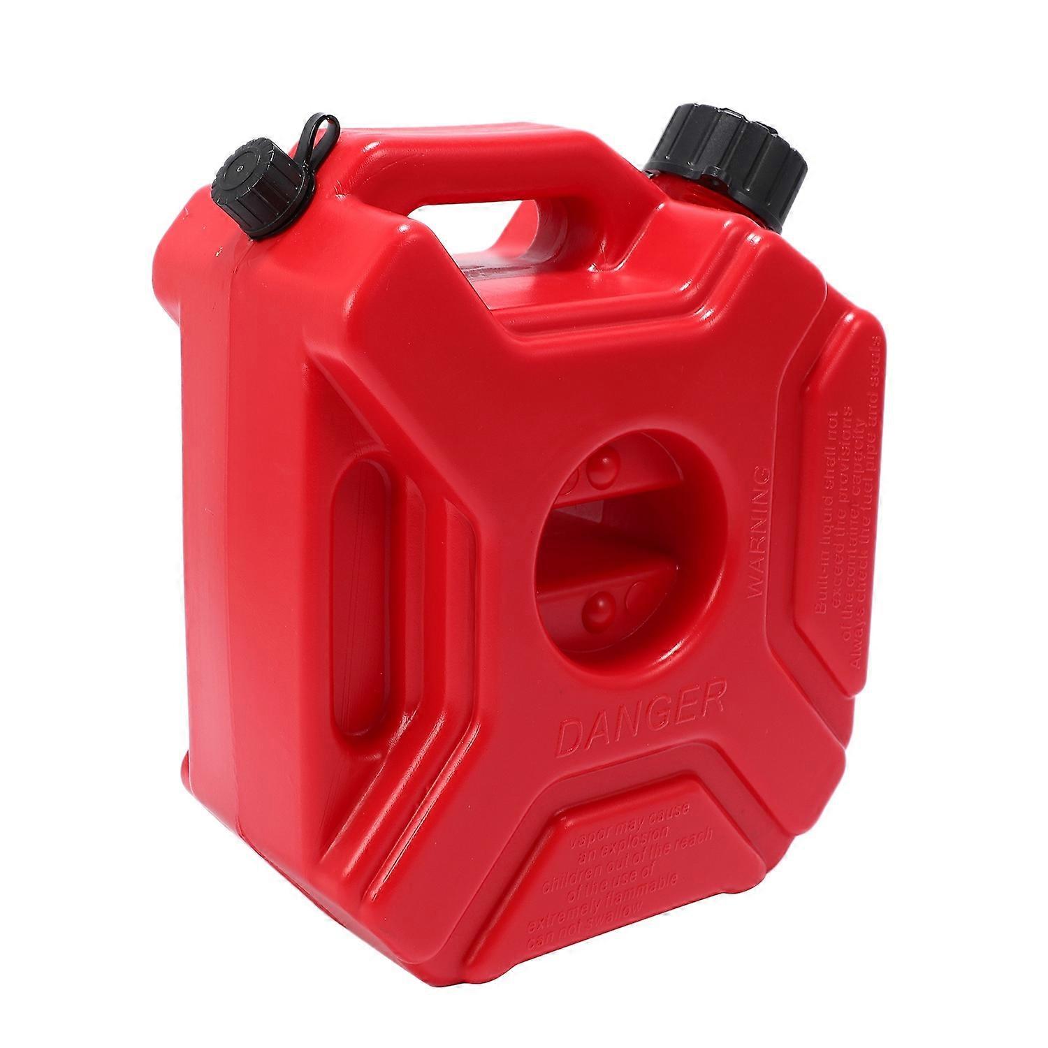 Motorcycle Red 3L Backup Fuel Tank Plastic Petrol Car Spare Container ...