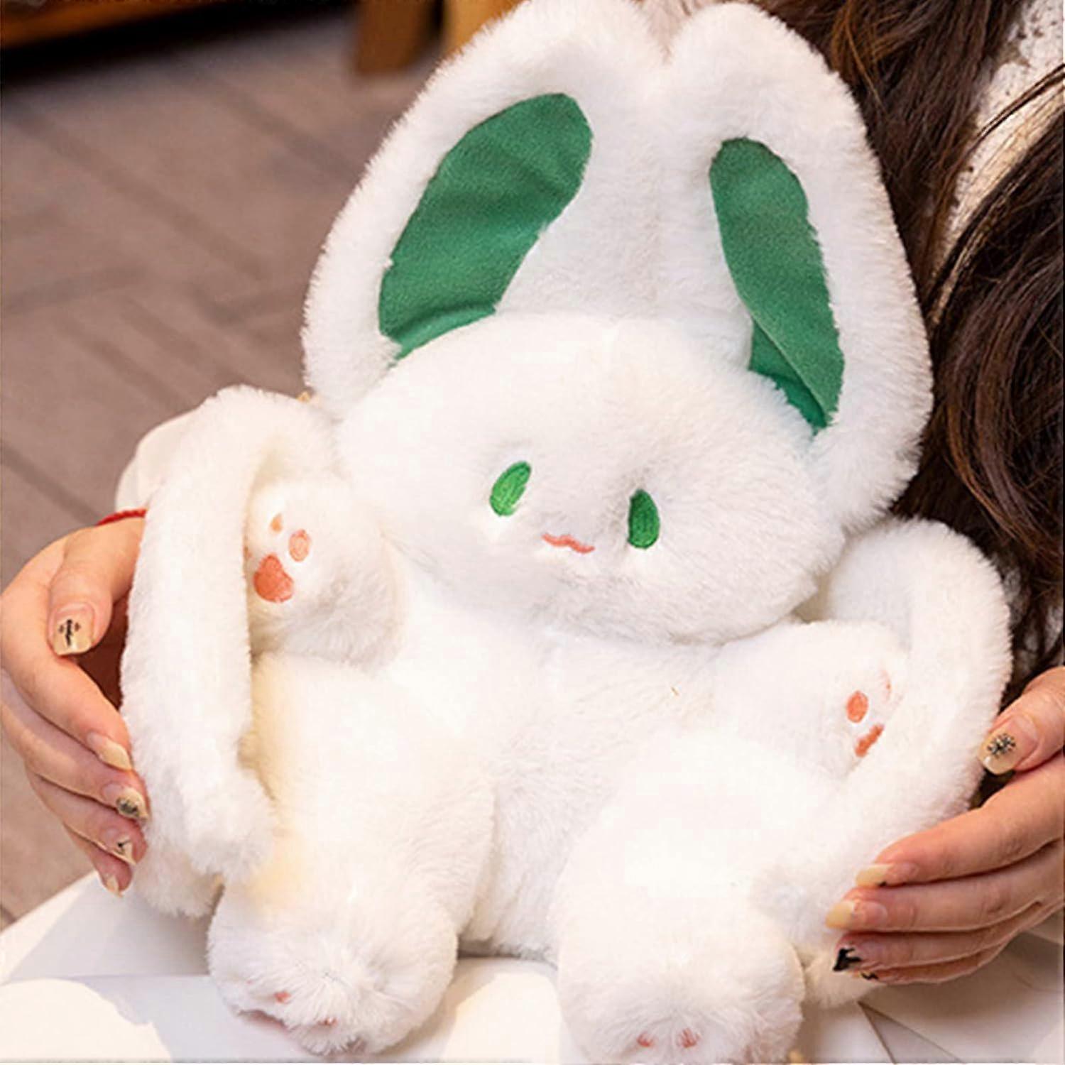 Cute White Bat Bunny Plush Pillow Kawaii Bat Rabbit Stuffed Animal for ...