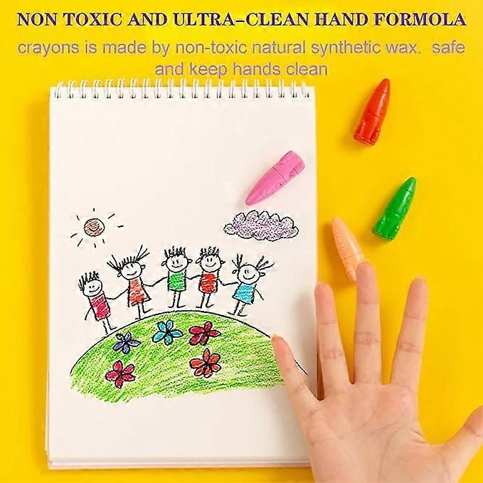 Multi Color Space Rocket Crayons, Non Toxic Crayons for Kids, Easy Grip ...