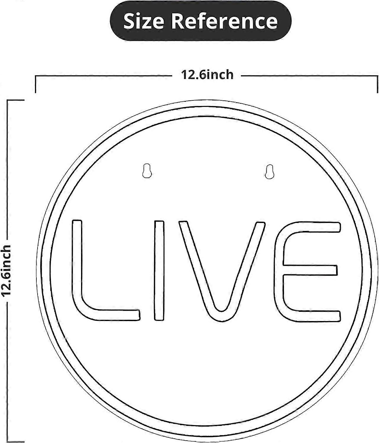 LOGO Live neon - led Live Neon for Twitch, tiktok, YouTube streaming ...