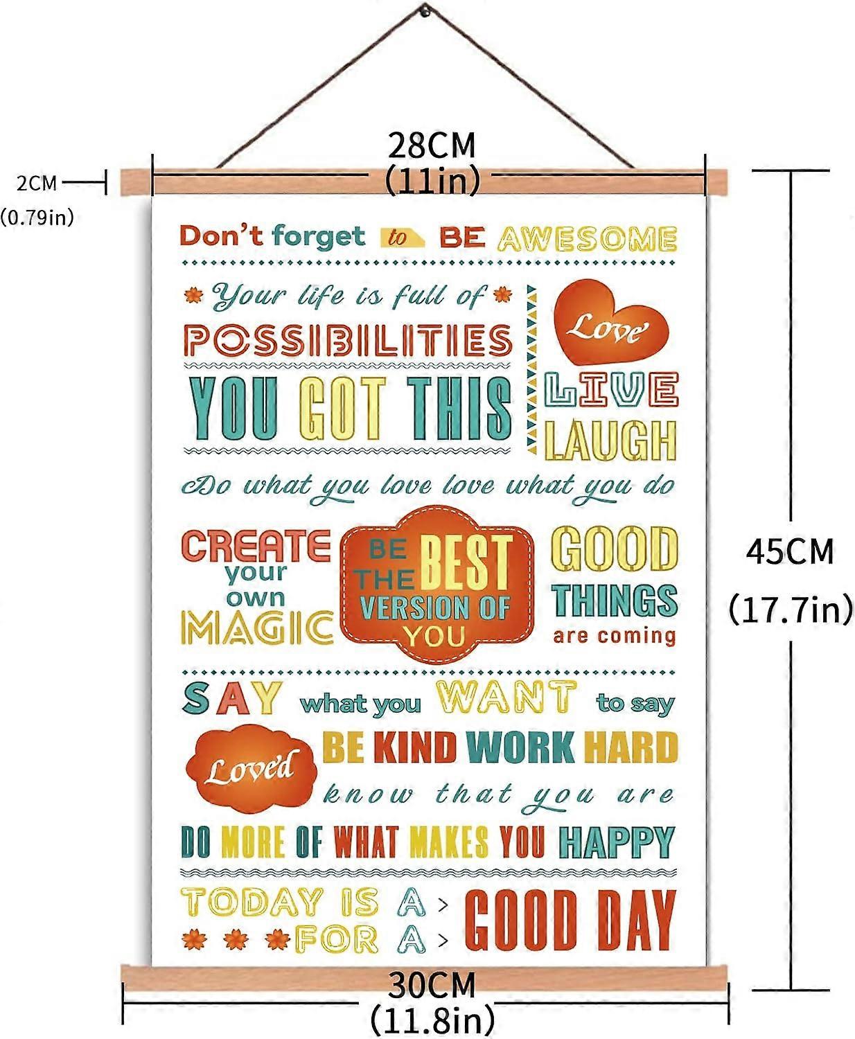 Poster Hanger Inspirational Quotes Wooden Poster Child Education ...