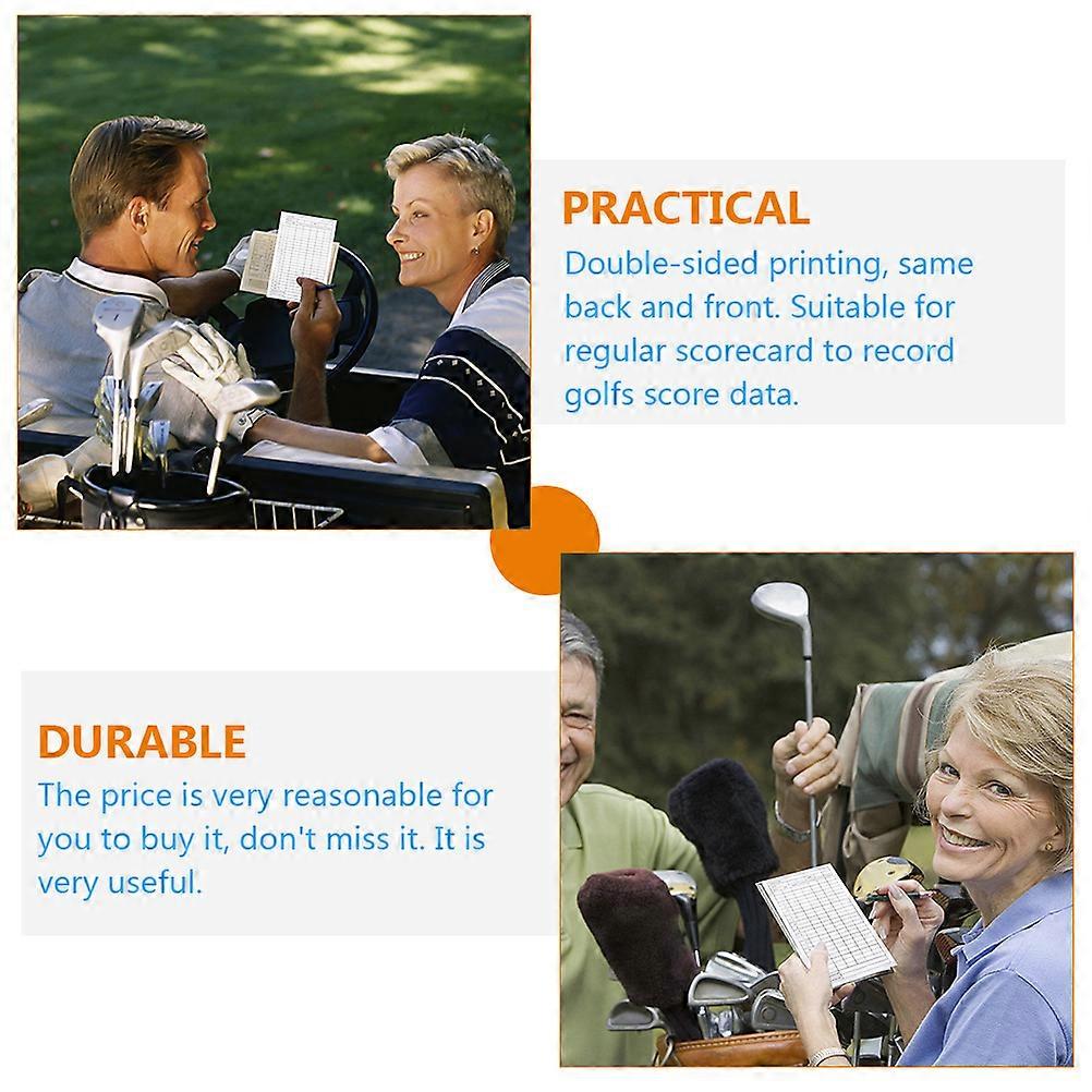 20 Pcs Golfing Accessories Score Pad Scoreboard Use Team Score Sheet ...