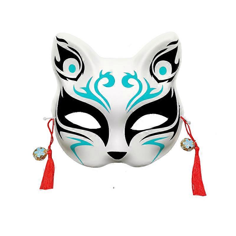 Anime Fox Mask Cosplay Costume Party Prop Hand-Painted Japanese Half ...