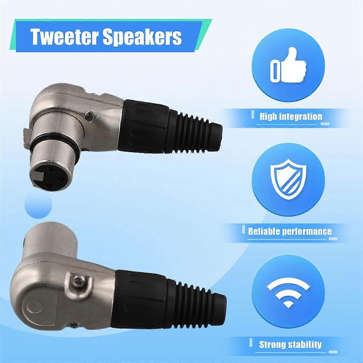 1Pair 3 Pin XLR Male Female Jack Connector Mic Cable Right Angle 90 ...