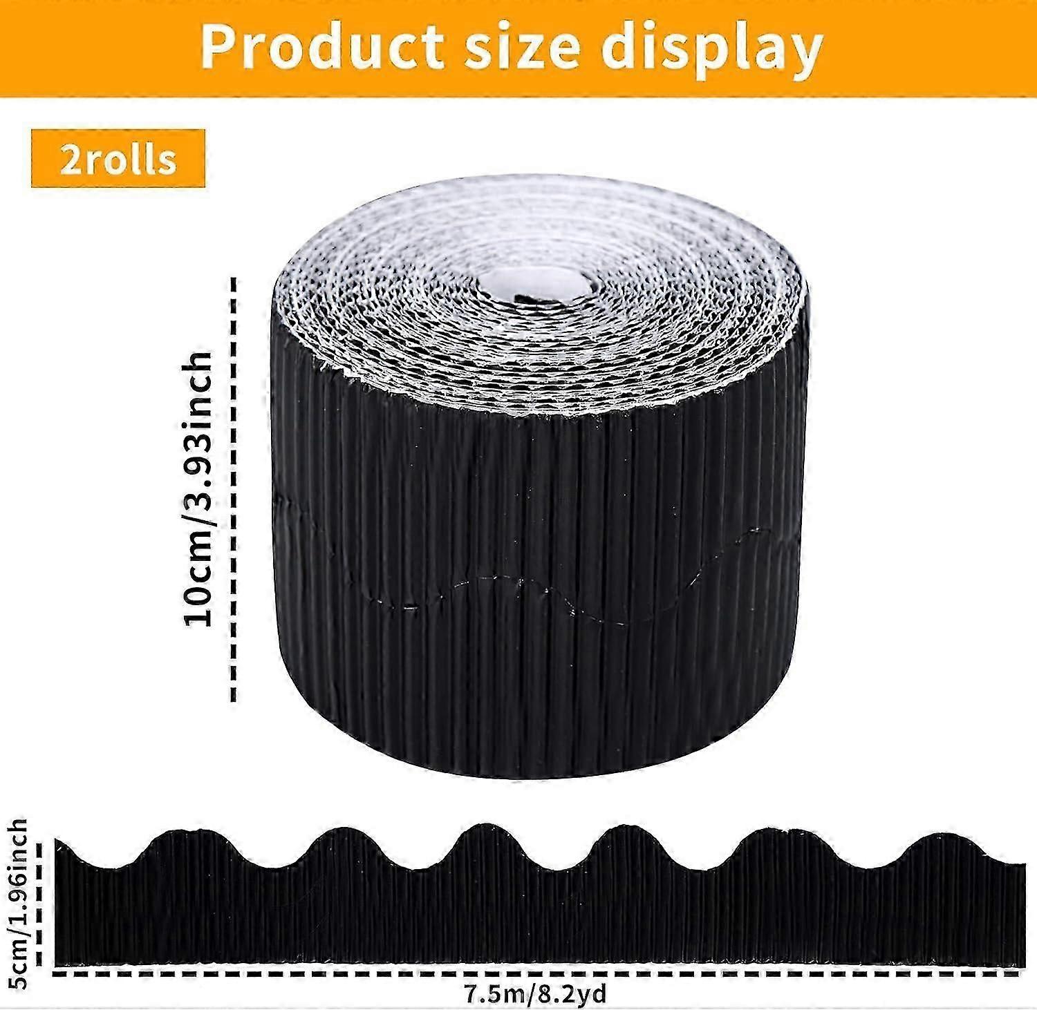 15M/Rolls Corrugated Display Borders for School Classroom Decorations ...