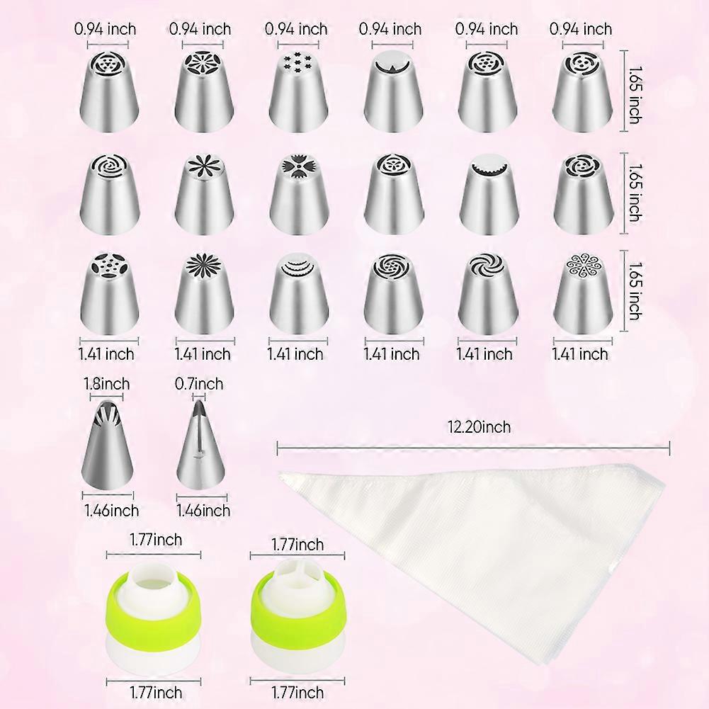 Russian Piping Tips,20 PCS Ymiko Russian Nozzles Piping Tips with 20 ...