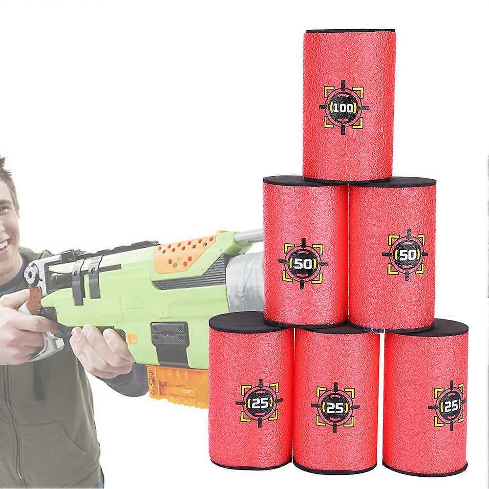 Soft Material Stackable Targets For Toy Guns, Anti-Slip Shockproof Foam Can Target Compatible ...