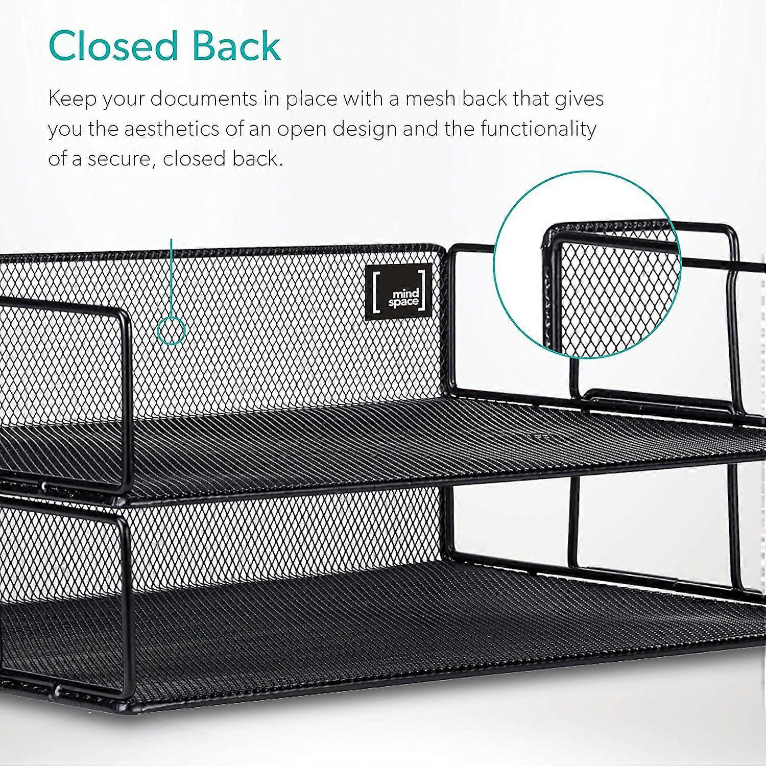 Durable Metal Steel Construction Mesh Letter Tray, Stackable Paper Tray ...