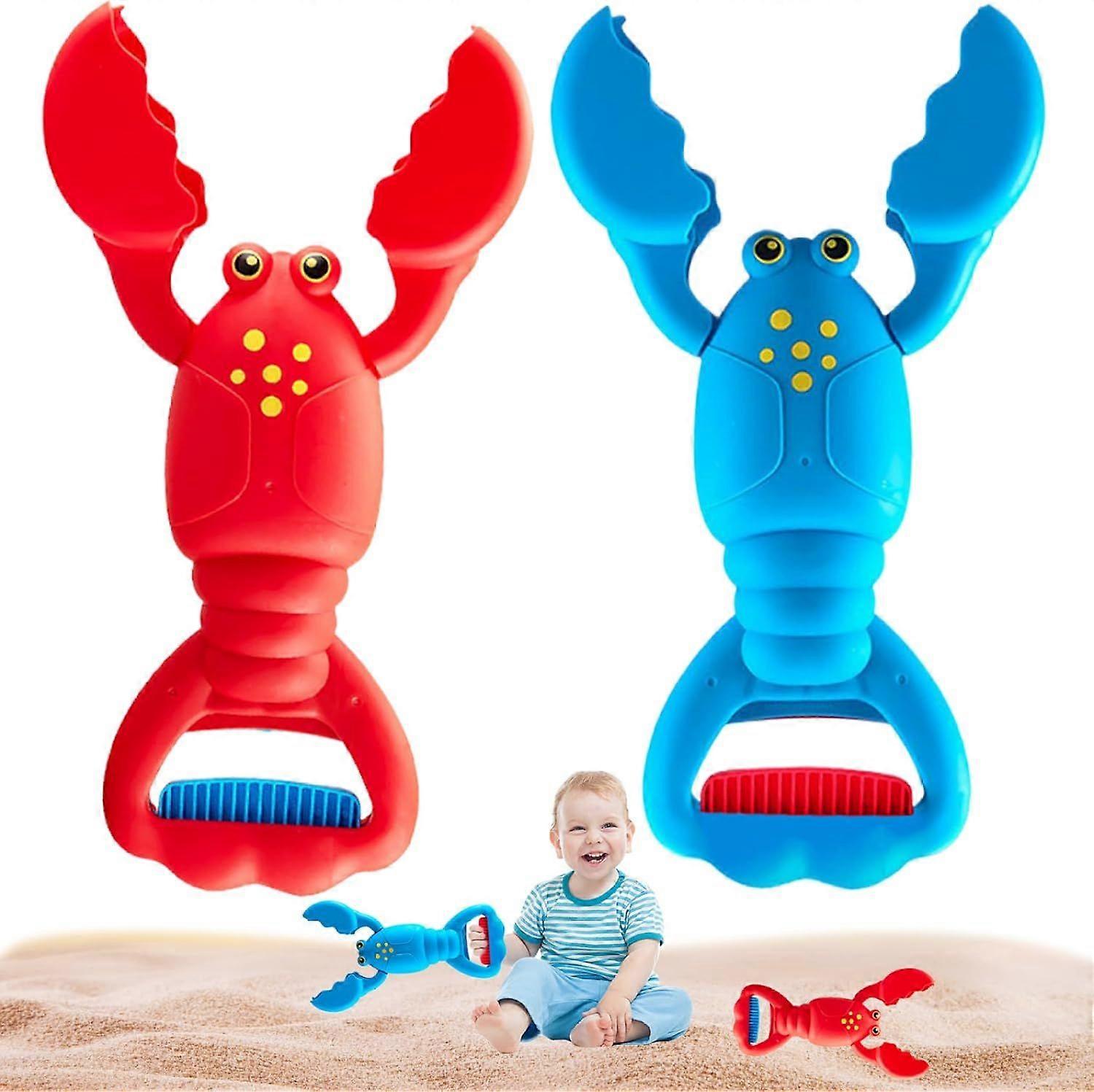 Sandbox Digger, 2PCS Safe Plastic Lobster Sand Digger, 13.4x7.1x2.4 ...