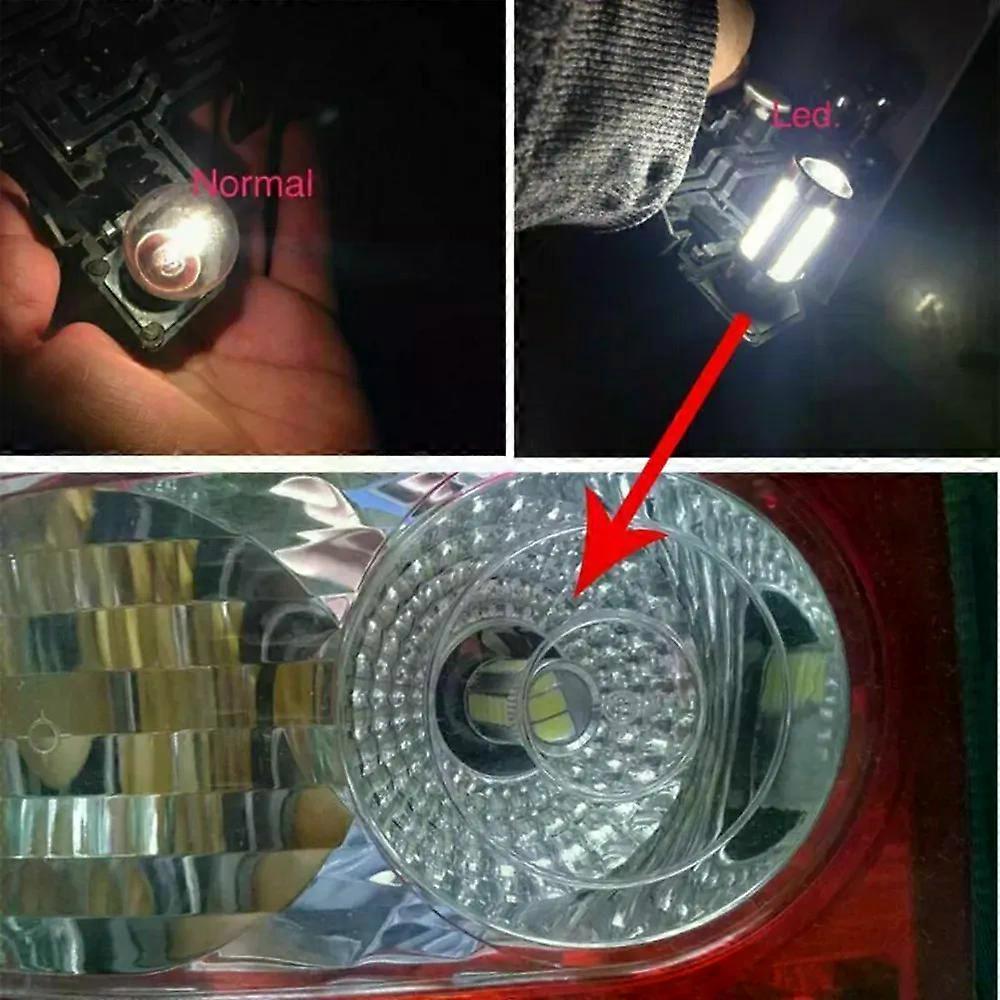 2pcs Car Turn Light T20 W21/5W 7443 W21W LED DRL SIDELIGHT SUPER WHITE ...