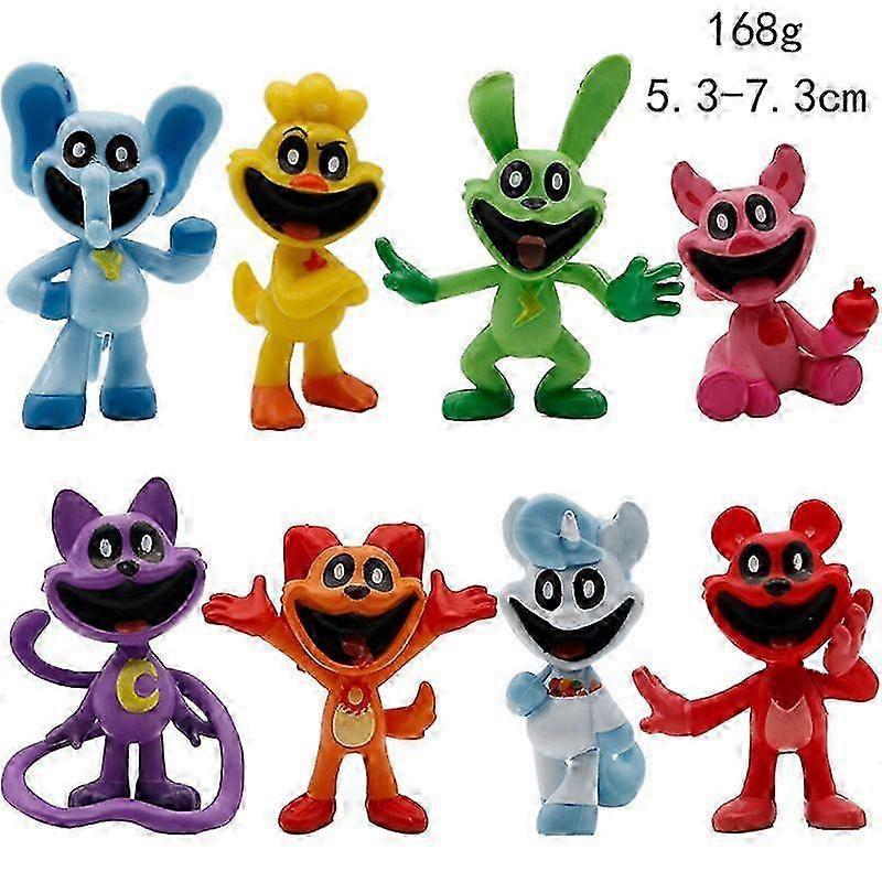 2025 G296335XHW Pcs Smiling Critters Game Character Model PVC Catnap ...
