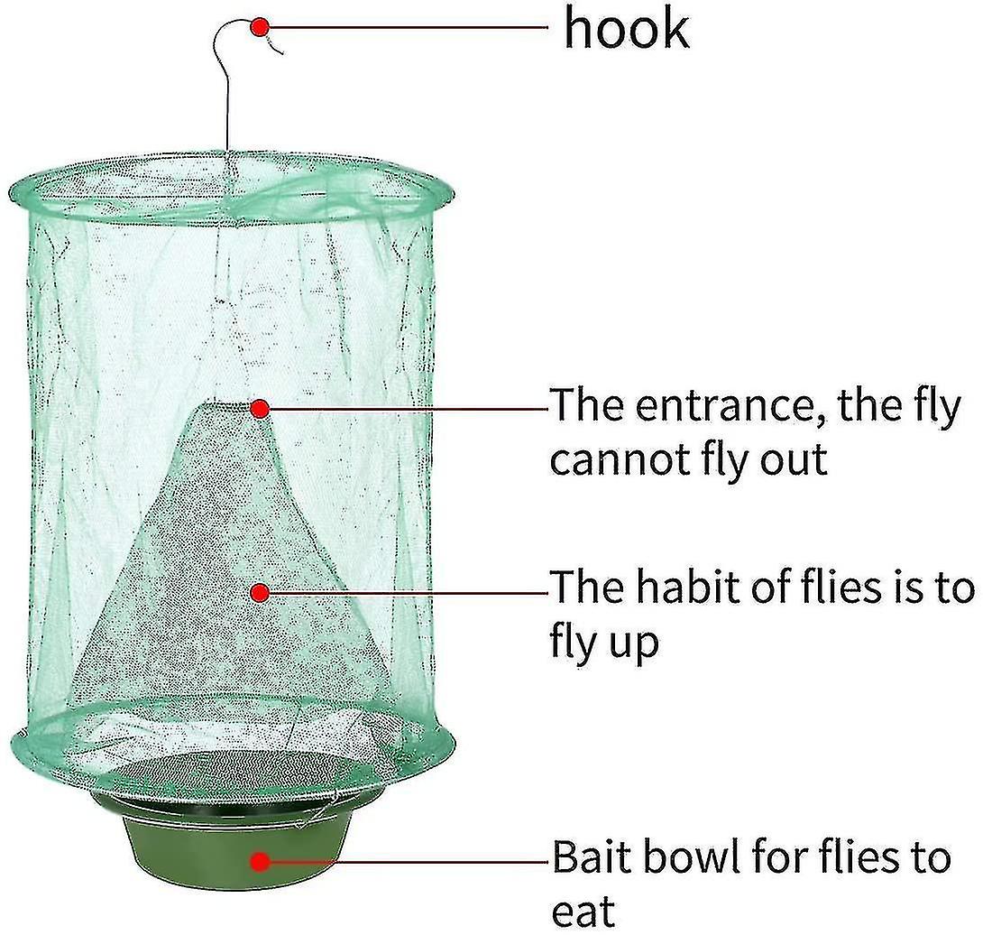 Ranch Fly Trap, Outdoor Insect Trap Cage With Food Trap, Most Effective ...